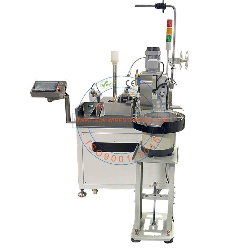 Insulated Terminal Sleeve Fitting and Wire Crimping Machine | JCWELEC