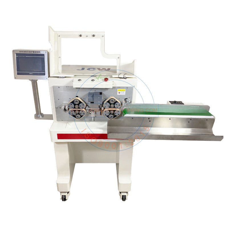 Automatic Multi-conductor Cable Cutter Stripper Stacker | JCWelec