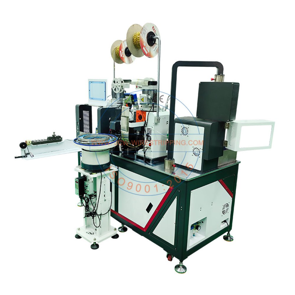 Insulated Terminal Sleeve Fitting and Wire Crimping Machine | JCWELEC