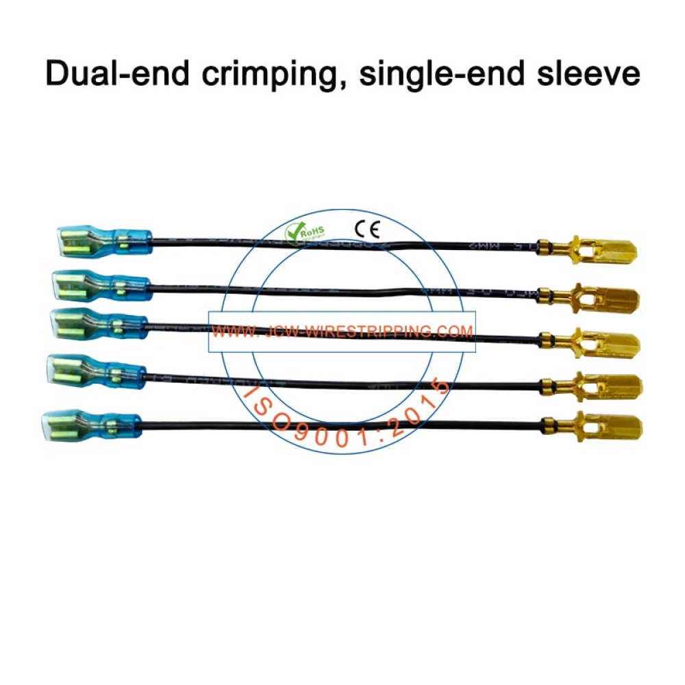 Insulated Terminal Sleeve Fitting and Wire Crimping Machine | JCWELEC