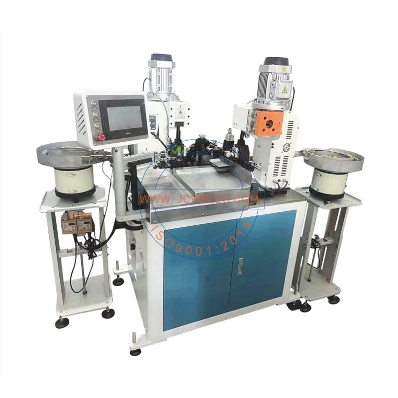 Automatic Vibrate Bowl Feeding Loose-piece Terminal Crimp Machine | JCWelec