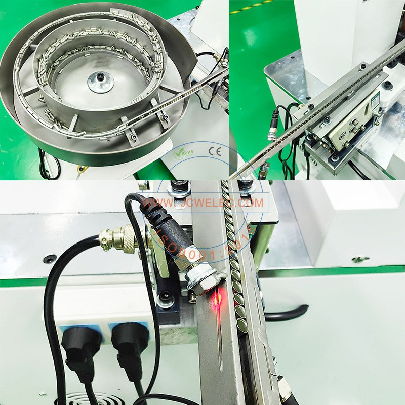 Automatic Vibrate Bowl Feeding Loose-piece Terminal Crimp Machine | JCWelec