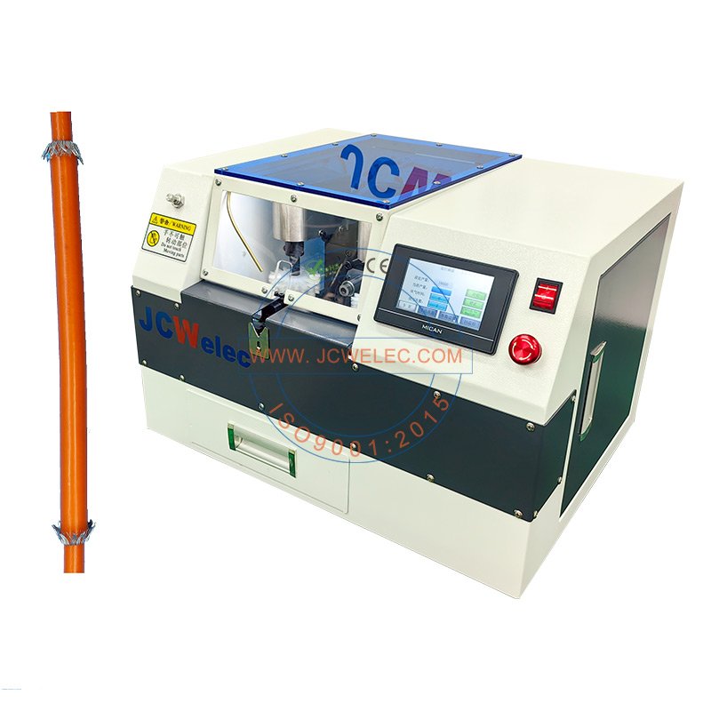 Shielded Cable Brushing Cutting Folding Machine | JCWelec